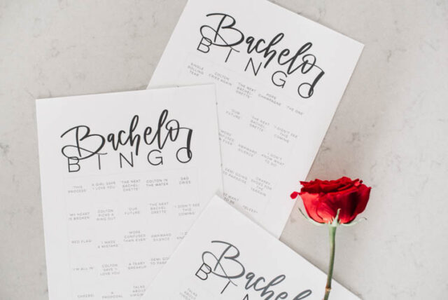 Bachelor Bingo / Bachelorette Bingo Free Printable Cards - Hand ...