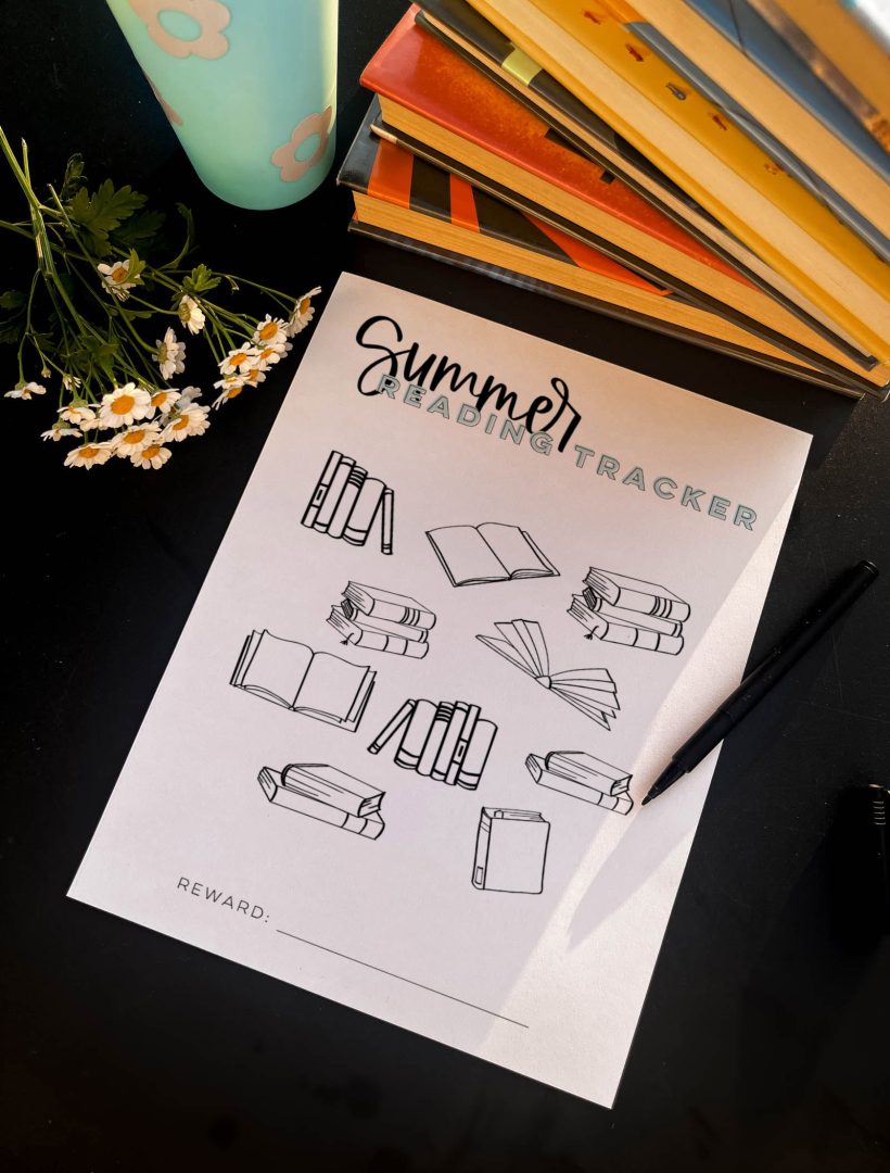 Summer Free Printable reading tracker | Book log template - Hand ...