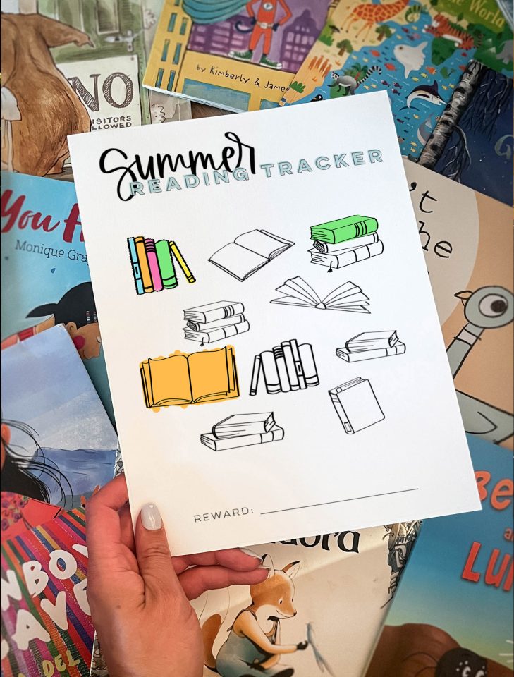 Summer Free Printable reading tracker | Book log template - Hand ...