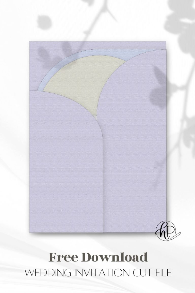 (Template) Free Wedding Invitation SVG File for Cricut - Hand Lettered ...