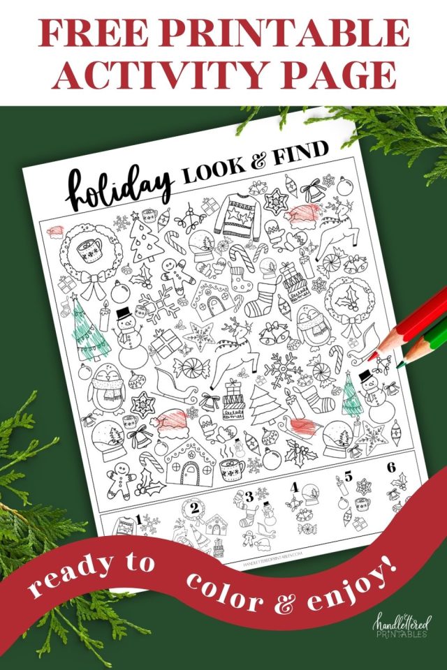 Holiday Look + Find | Find the Hidden Christmas Objects Printable ...