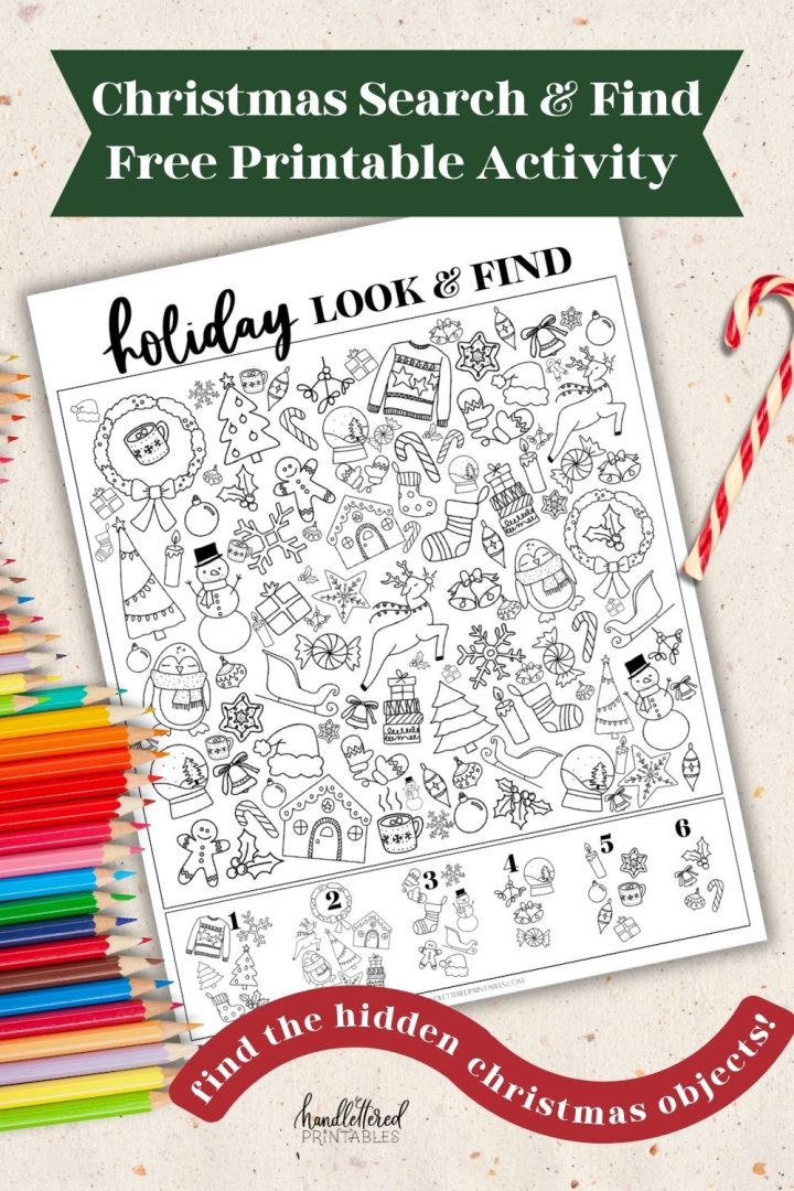 Holiday Look + Find | Find the Hidden Christmas Objects Printable ...
