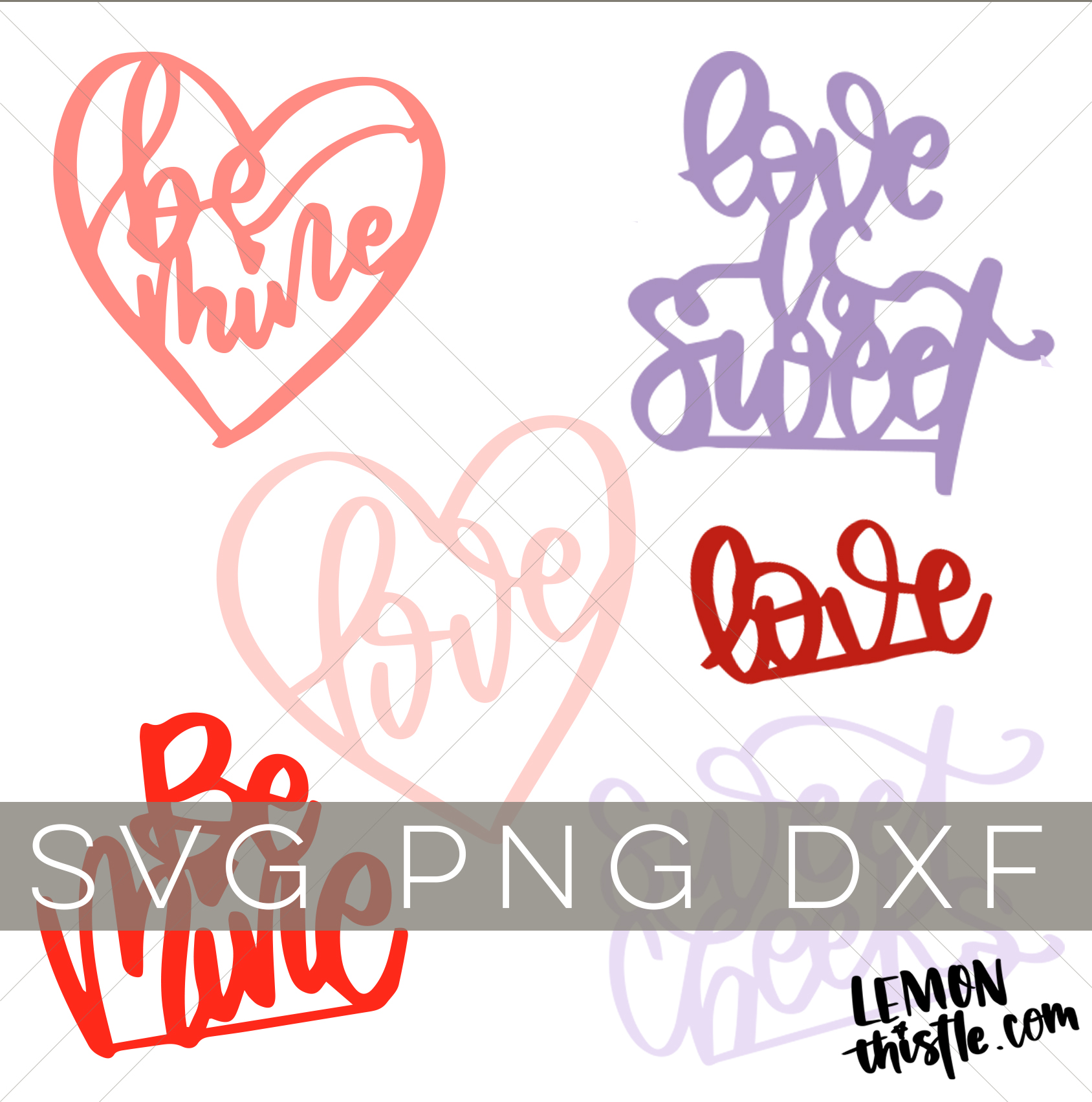 Be Mine Free Valentines SVG Cut File - Hand Lettered Printables