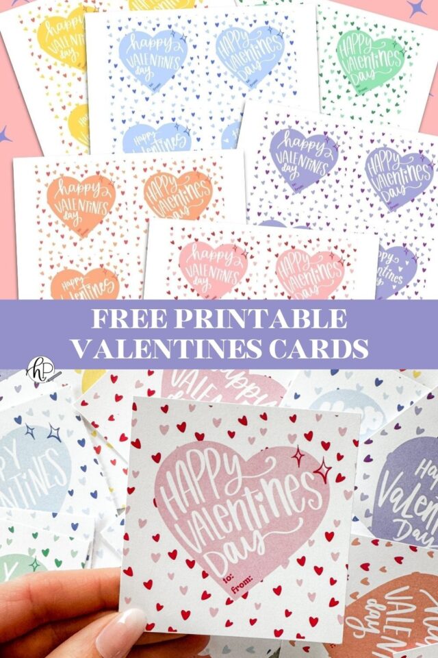 36 Free Printable Happy Valentine's Day Cards - Hand Lettered Printables