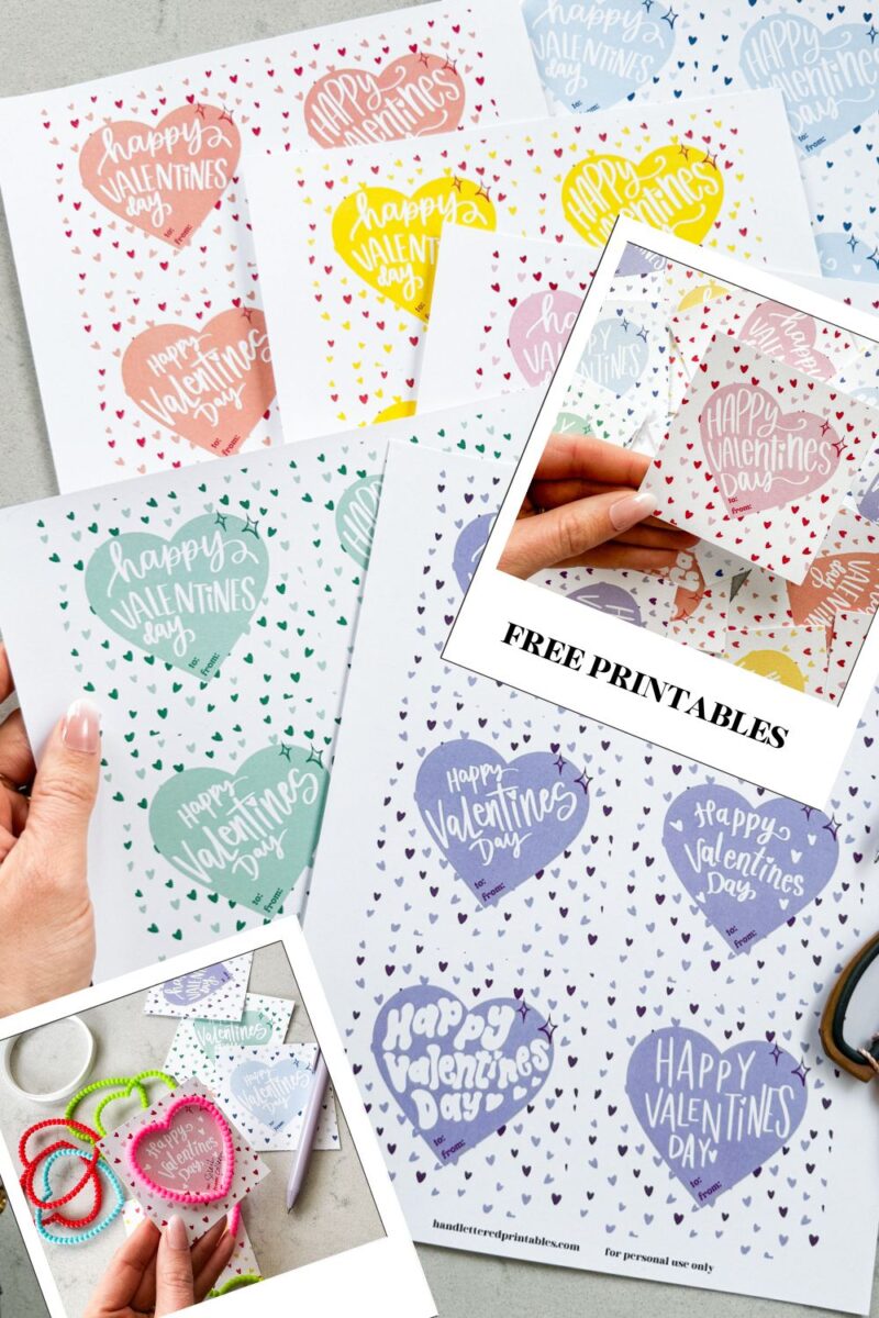 36 Free Printable Happy Valentine's Day Cards - Hand Lettered Printables
