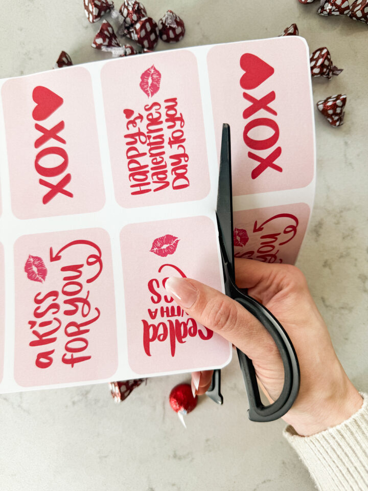 Kisses Valentines Cards Free Printable - Hand Lettered Printables