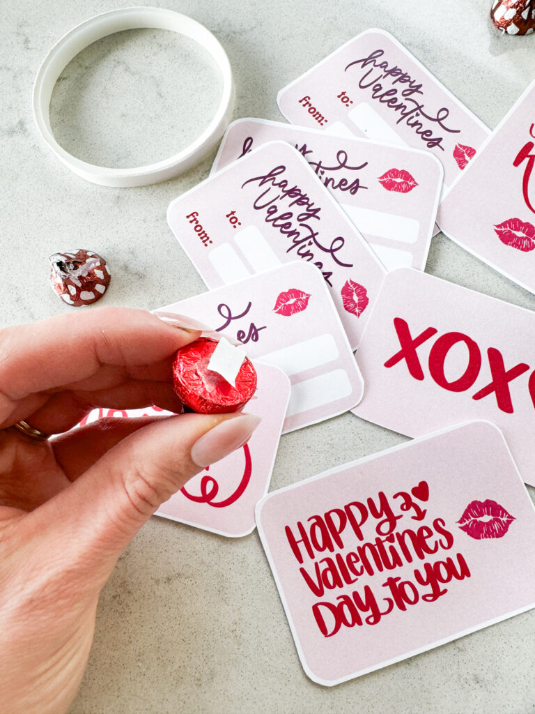Kisses Valentines Cards Free Printable - Hand Lettered Printables