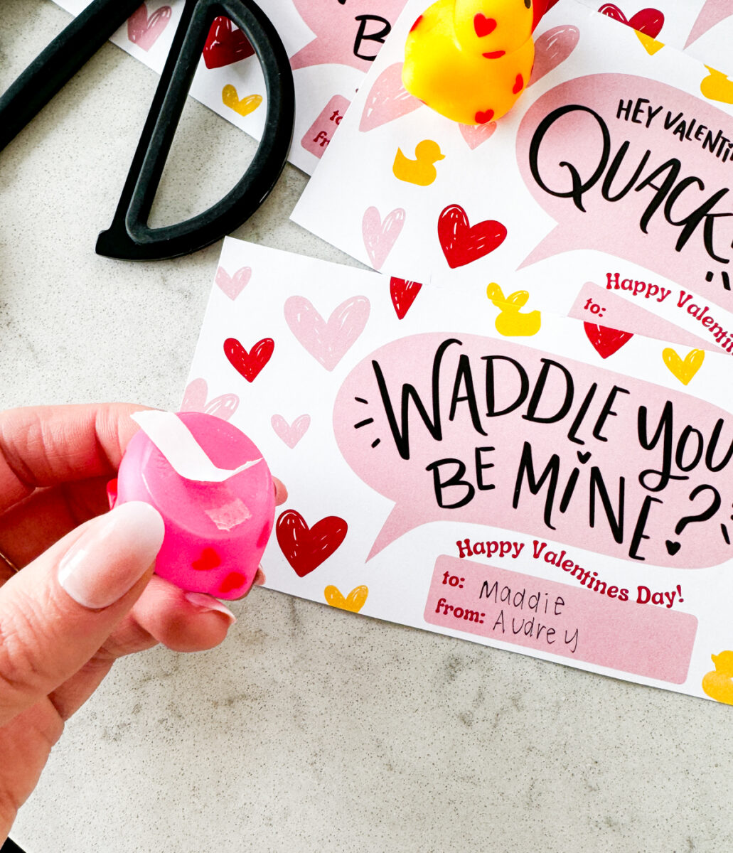 Free Printable Duck Valentines Cards - Hand Lettered Printables