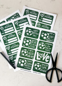 8 Soccer Valentines Day Cards Free Printable - Hand Lettered Printables