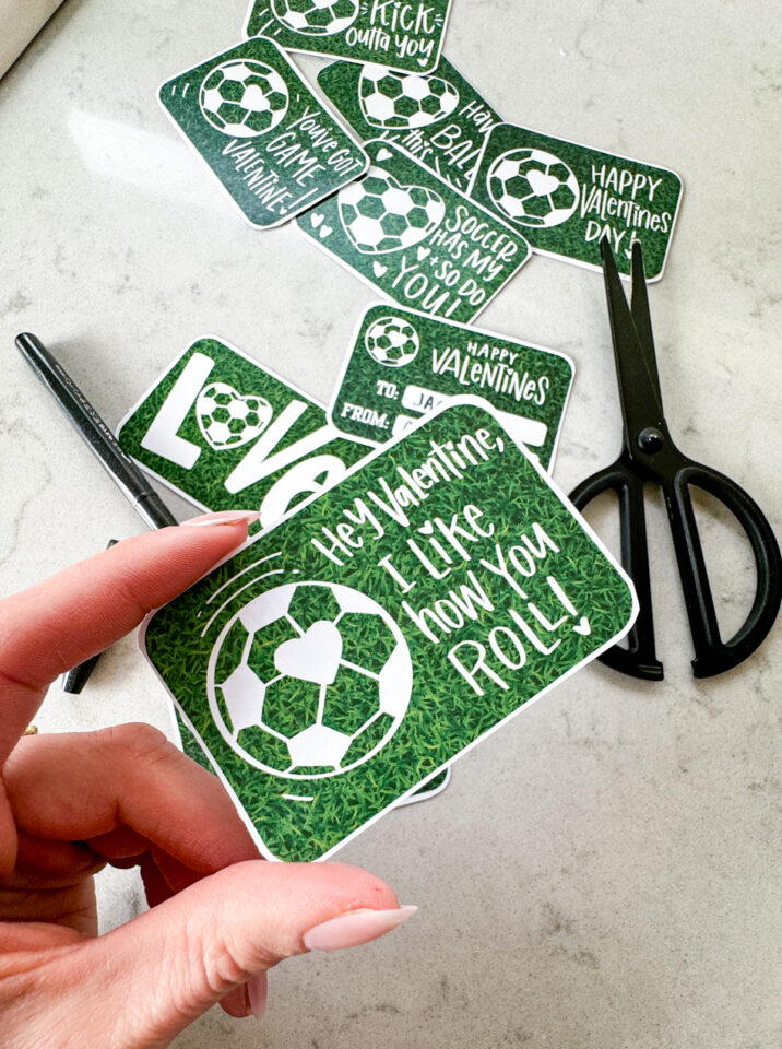 8 Soccer Valentines Day Cards Free Printable - Hand Lettered Printables