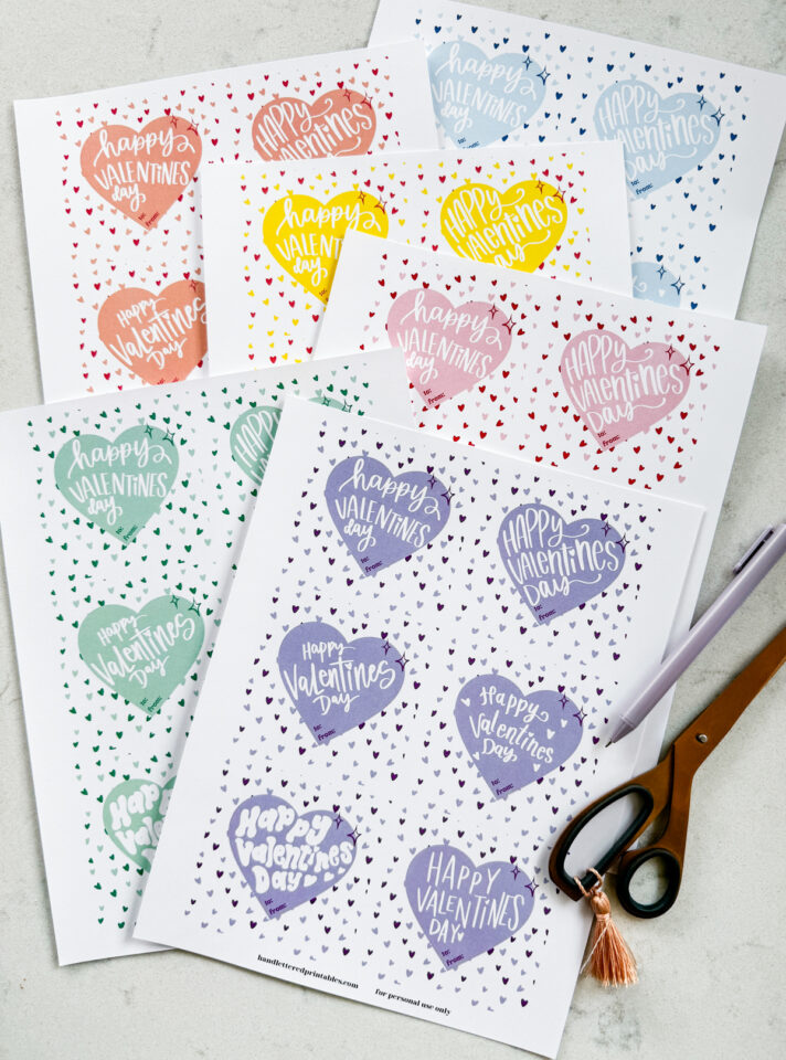 36 Free Printable Happy Valentine's Day Cards - Hand Lettered Printables