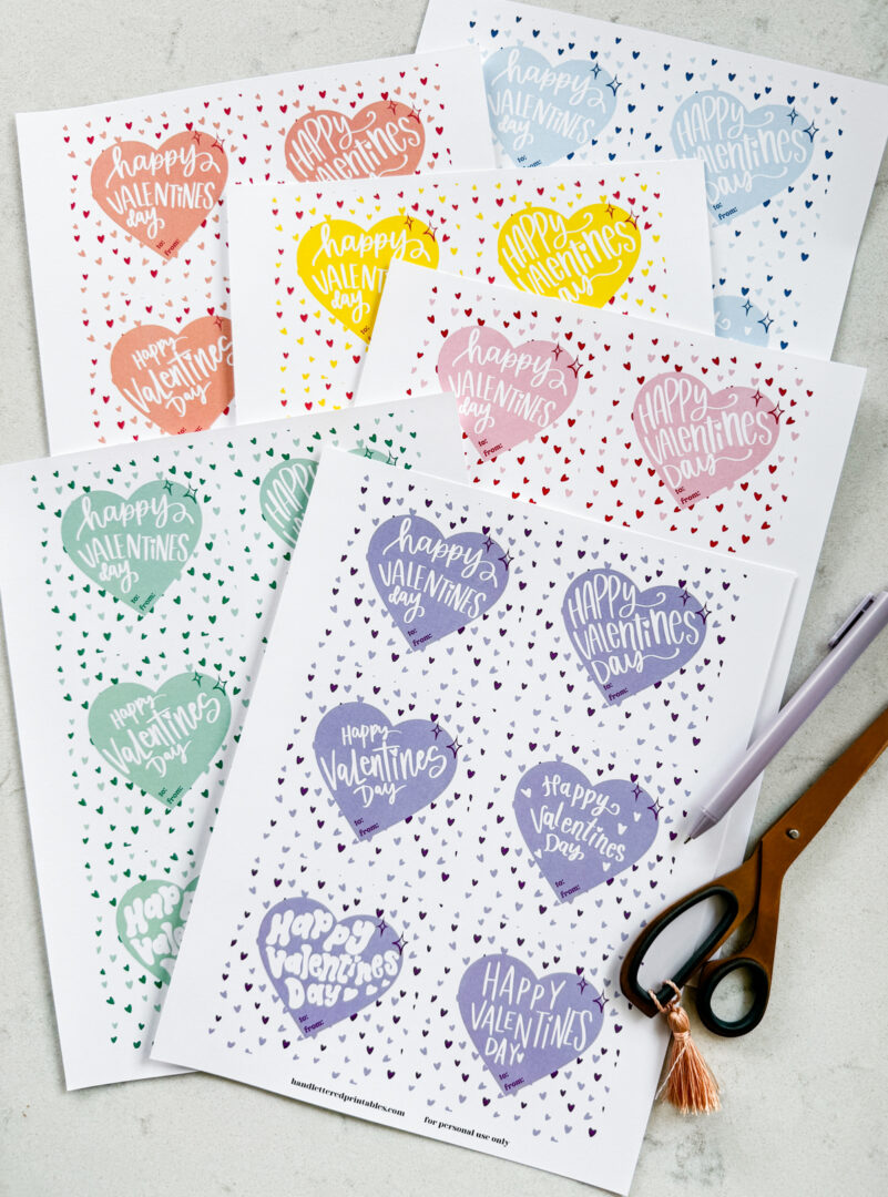 36 Free Printable Happy Valentine's Day Cards - Hand Lettered Printables