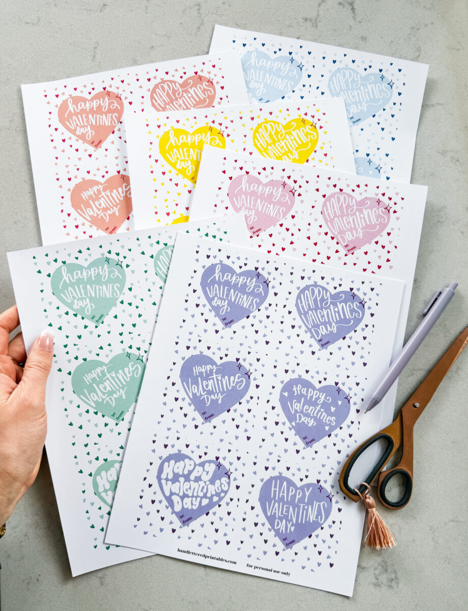 36 Free Printable Happy Valentine's Day Cards - Hand Lettered Printables