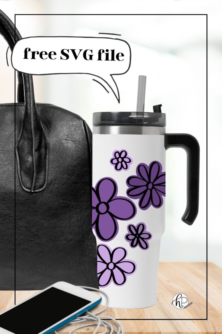 Free Flowers SVG Cut Files for Cricut or Silhouette - Hand Lettered ...