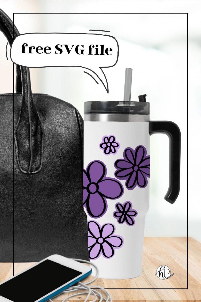 Free Flowers SVG Cut Files for Cricut or Silhouette - Hand Lettered ...