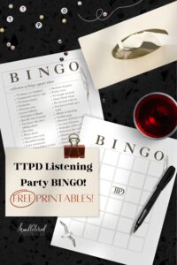 TTPD BINGO Free Printable - Hand Lettered Printables