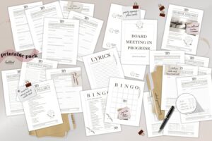 TTPD BINGO Free Printable - Hand Lettered Printables