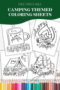 Free Printable Camping Coloring Pages for Kids and Adults - Hand ...