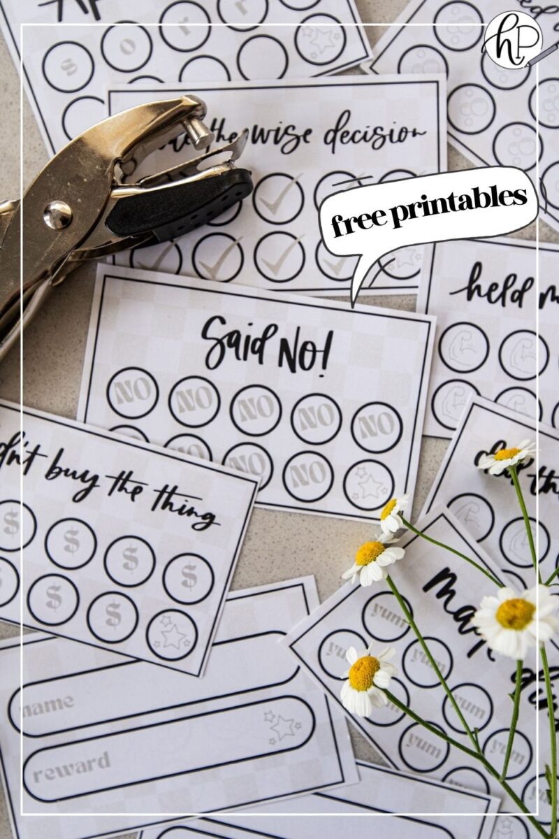 16 Free Printable Punch Cards for Adults + Kids - Hand Lettered Printables