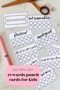 16 Free Printable Punch Cards for Adults + Kids - Hand Lettered Printables