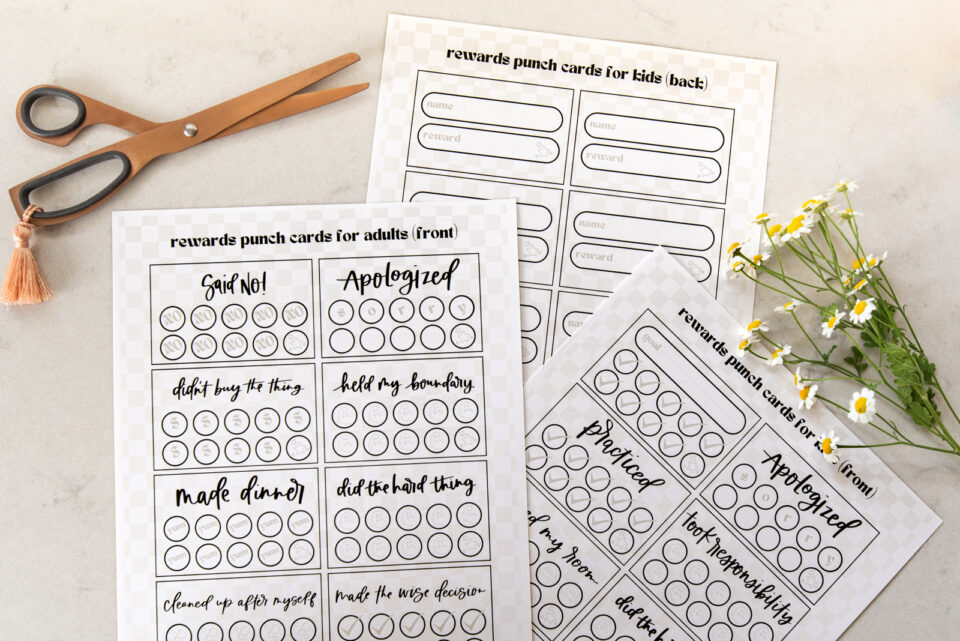 16 Free Printable Punch Cards for Adults + Kids - Hand Lettered Printables