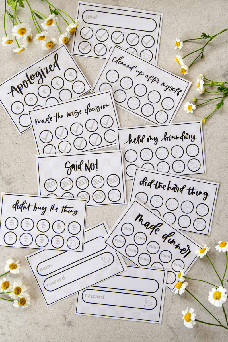 16 Free Printable Punch Cards for Adults + Kids - Hand Lettered Printables